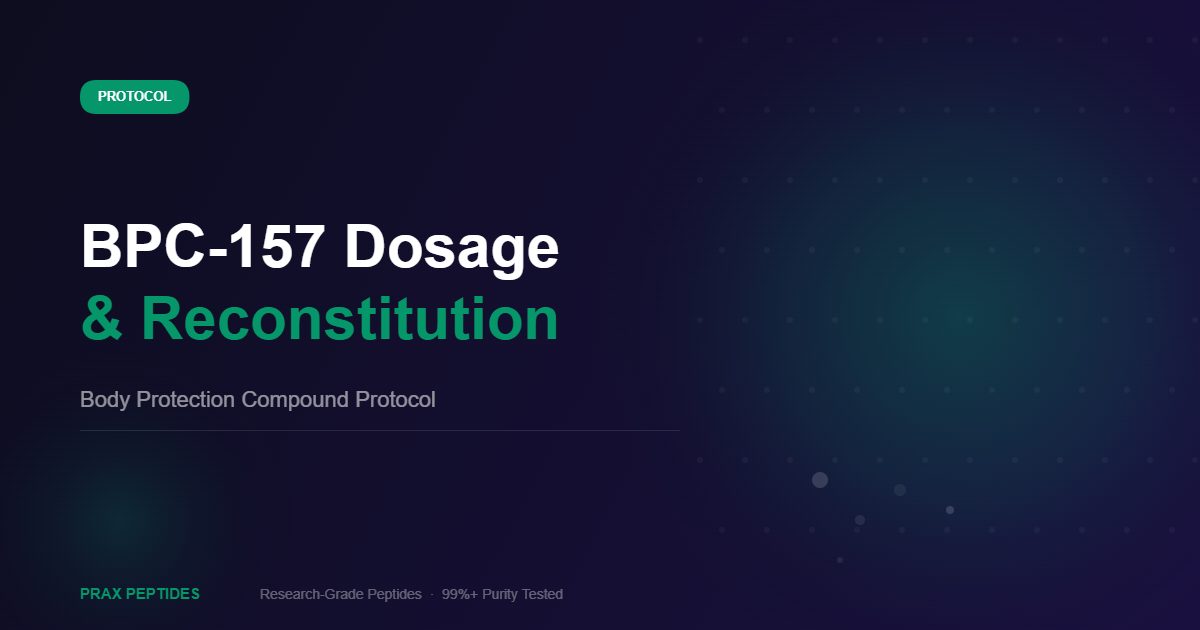 BPC-157 Dosage & Reconstitution Guide: Exact Calculator Math